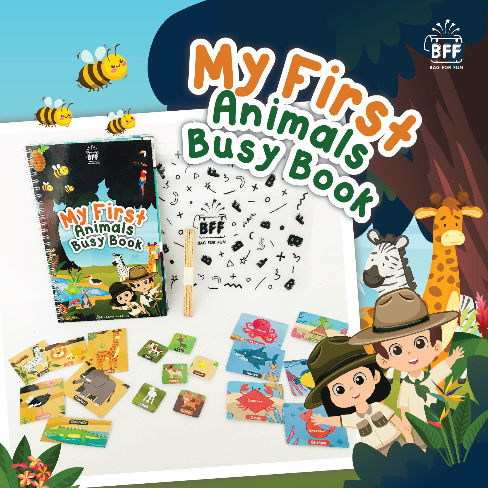 My First Animals Busy Book – Bag For Fun BFF