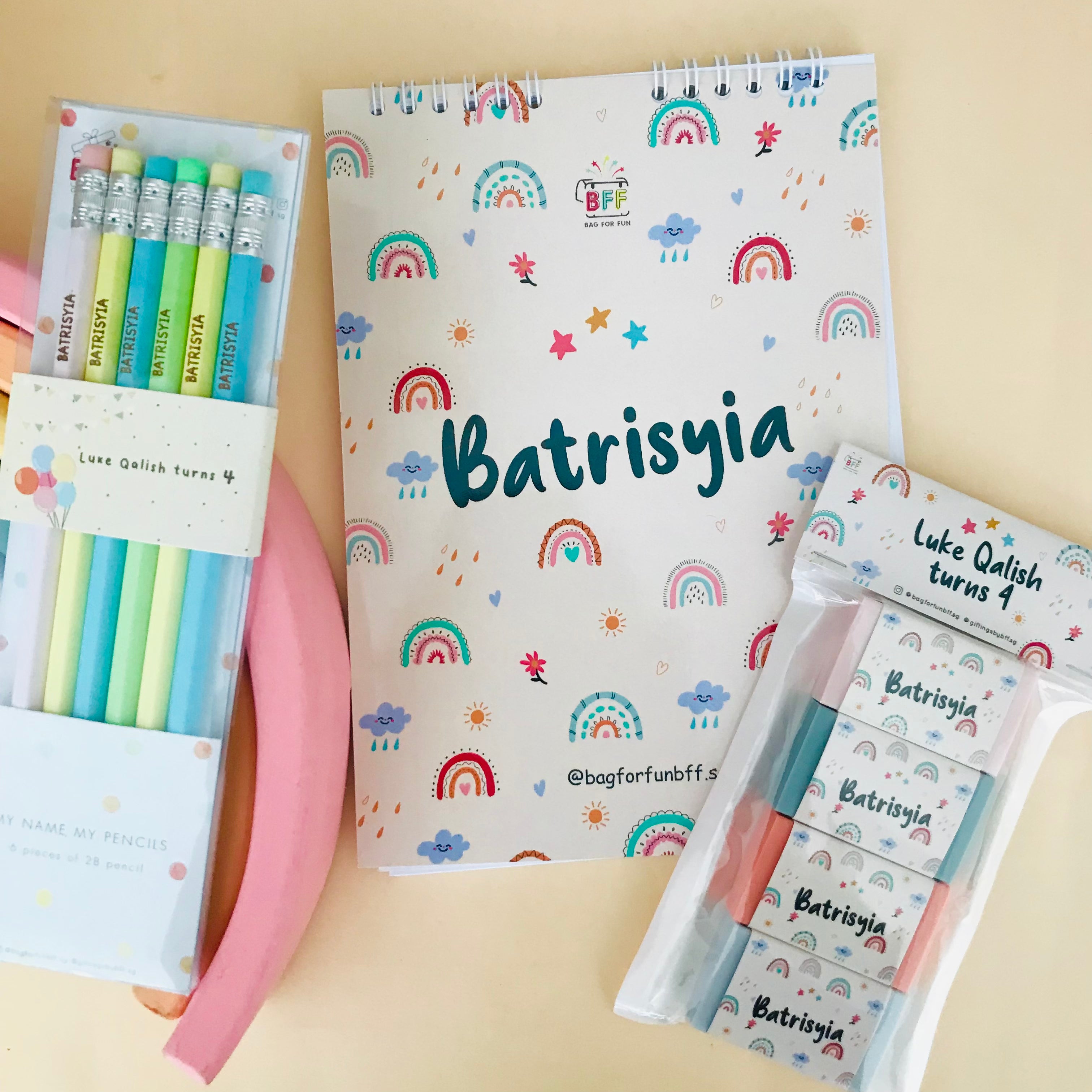 Personalised Stationery Bundles – Bag For Fun BFF